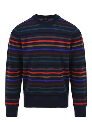 Paul Smith Striped Sweater - Blue