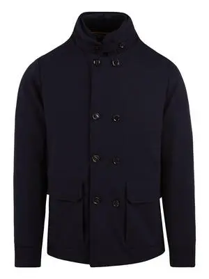 MOORER Coat - Dark Blu