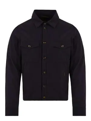 MOORER Buttoned Jacket - Blue