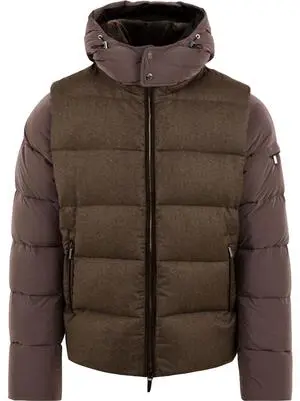 MOORER Padded Jacket - Brown