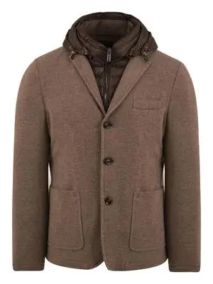 MOORER Wool And Cashmere Blazer - Beige
