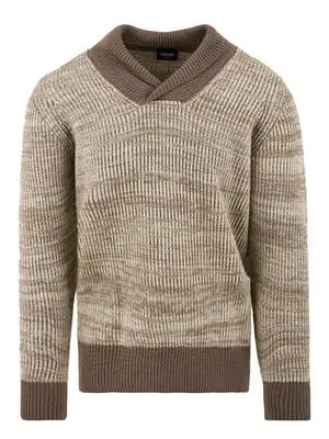 DRUMOHR Shawl Collar Pullover Sweater - Dove Grey