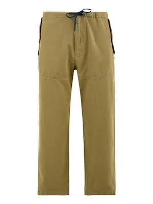 Paul Smith Relaxed-fit Cotton-linen Trousers - Light Greyish Green