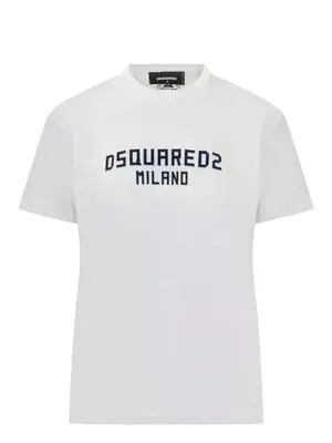 Dsquared2 Logo-embroidered T-shirt - White