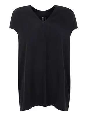 Rick Owens V-neck Short-sleeve Blouse - Black