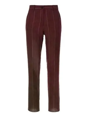 COLAMARINO Pinstriped Suit - Red