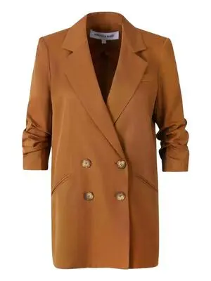 Veronica Beard Rupert Double-breasted Blazer - Orange