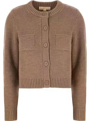 Michael Kors Wool Cardigan - Brown