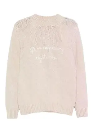 ELEVENTY Embroidered Crew-Neck Sweater