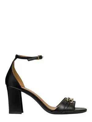 Geox 80mm Eraklia Ankle-strap Block-heel Sandals - Black