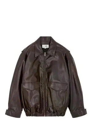 MAISON MARGIELA Pocket-detail Bomber Jacket - Red