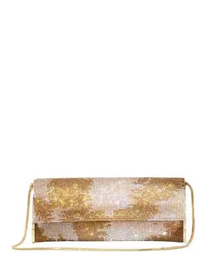 Benedetta Bruzziches Small Kate Crystal-embellished Clutch - Neutrals