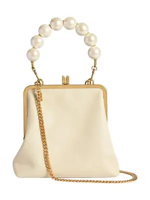 ME+EM Faux Pearl Handle Bag - Cream