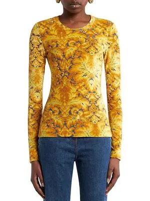 Etro Printed Long Sleeve Top Multicolour