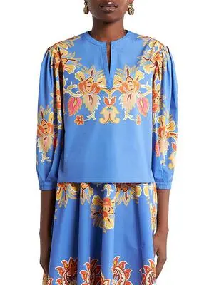 Etro Paisley Split Neck Blouse - Print On P