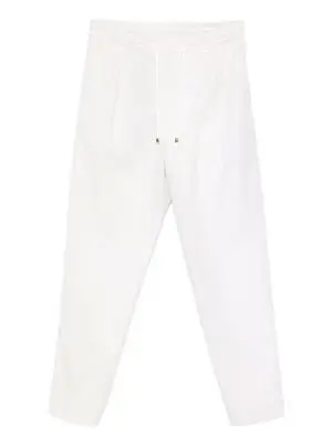Brunello Cucinelli Cotton Track Pants - White
