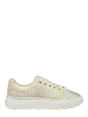 Geox Spherica Patterned Platform Sneakers - Neutrals