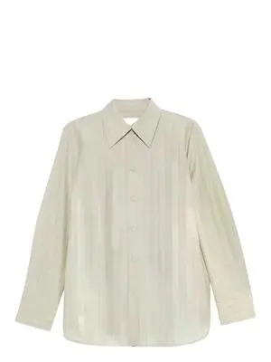 JIL SANDER Pinstriped Shirt - Green