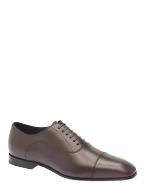 BOSS Quillon Leather Oxford Dark Brown
