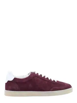 Brunello Cucinelli Suede Trainers Red