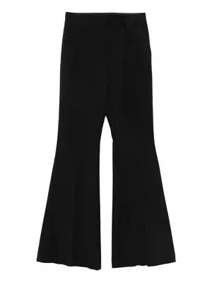 Gabriela Hearst Wool Wide Leg Trousers - Black