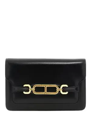 TOM FORD Small Leather Crossbody Bag - Black