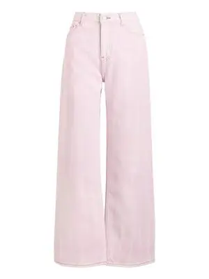 GANNI Washed Izey Wide-leg Jeans - Pink