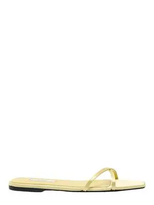 TOTEME Satin Sliders - Yellow