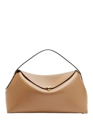TOTEME T-lock Top Handle Bag - Camel
