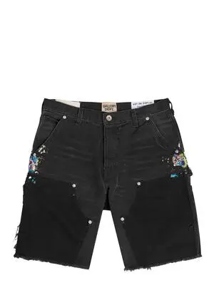 GALLERY DEPT. Carpenter Cut-off Canvas Shorts - Black