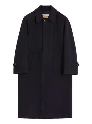 Valentino Garavani Single-breasted Wool And Cashmere Coat - Night
