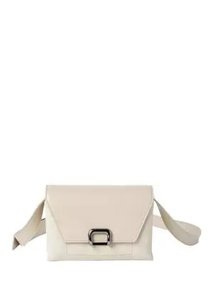 Brunello Cucinelli Small Sartorial Leather Cross Body Bag - Neutrals
