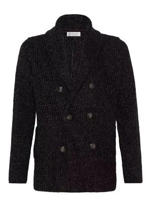 Brunello Cucinelli Silk-blend Cardigan - Black