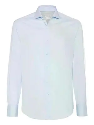 Brunello Cucinelli Twill Shirt - Blue