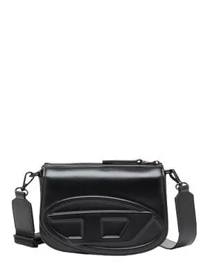 DIESEL® 1dr 2.0 Leather Camera Crossbody Bag - Black