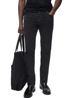 Mango Jan Slim-fit Jeans - Black Denim