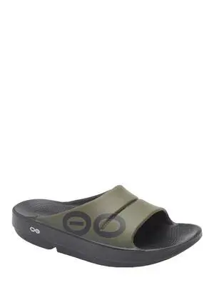 OOFOS Ooahh Sport Slide Sandal - Tactical Green
