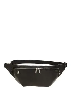 Rick Owens Geo Leather Belt Bag - Black