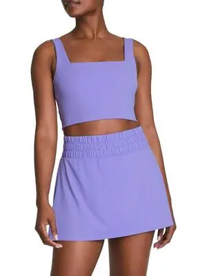 Spanx Square Neck Crop Tank Top Amethyst