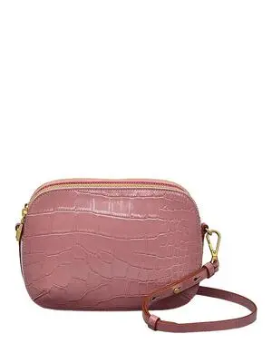 RADLEY Dukes Place Faux Croc Zip-top Crossbody Bag - French Rose