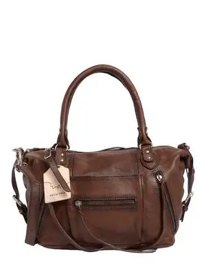 Free People Leather Emerson Tote - Espresso