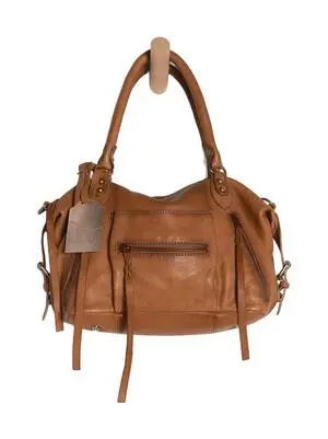 Free People Leather Emerson Tote Saddle