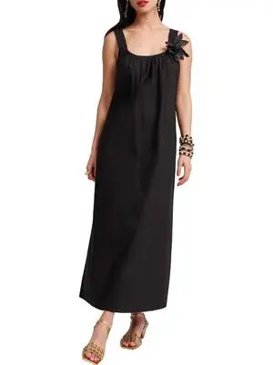 FRANCES VALENTINE Lynda Maxi Tank Dress - Black