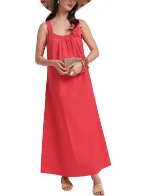 FRANCES VALENTINE Lynda Maxi Tank Dress - Red