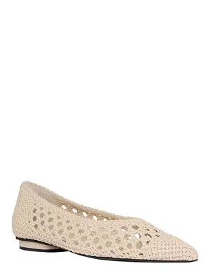 Rebecca Minkoff Bellerina Pointed Cap Toe Flat Whisper