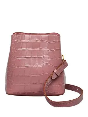 RADLEY Croc-embossed Leather Crossbody Bag - French Rose