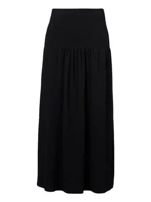 Vince Knitted High-rise Midi Skirt - Black