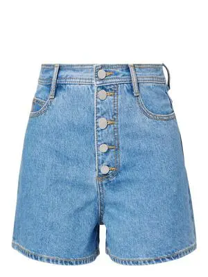 ALEMAIS Alémais Stephi High-rise Denim Shorts - Blue