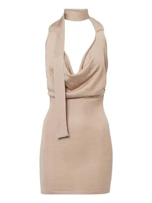 AYA MUSE Evo Knitted Minidress - Beige