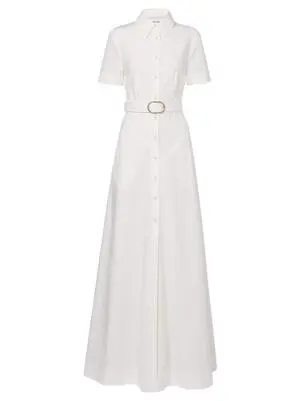 Roland Mouret Cotton Poplin Shirt Dress - White